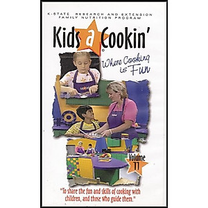 Kids A Cookin': Where Cooking is Fun (Sharing the Fun and Skills of cooking With Children, and Those Who Guide Them) Volume 11 [VHS Video] Dual English/Spanish