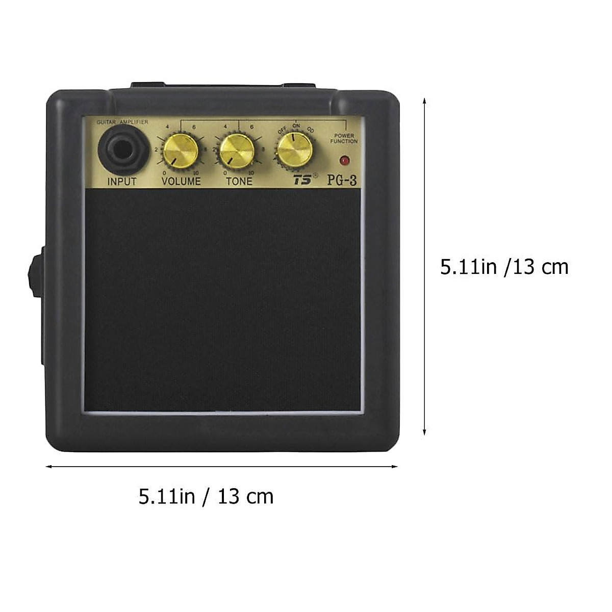 Happyyami Mini Guitar Amplifier Portable Compact Guitar Speaker Mini Loudspeaker for Acoustic and Electric Guitar