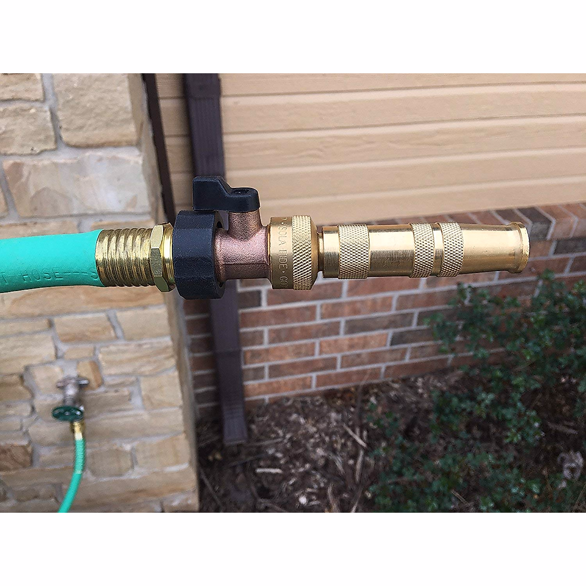 The World’s Best Water Shut Off Valve – Garden Hose Ball Valve Connector – Adjustable Shut Off, High Flow, Leak-Proof – Heavy Duty Solid Brass Watering Extender