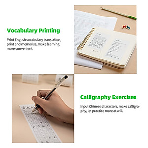 PAPERANG P2 Mini Pocket Printer BT Wireless Printer Portable Thermal Printer 300dpi for Photo Picture Receipt Memo Note Label Sticker Compatible with Android iOS Windows Mac