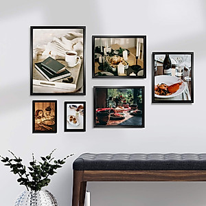 Giverny 8.5x11 Picture Frames, Black Photo Frames for Wall or Tabletop Display, Simple Design Glossy Finish Frame Perfect for Home Decoration, Office, Certificate Frame, Degree Frame