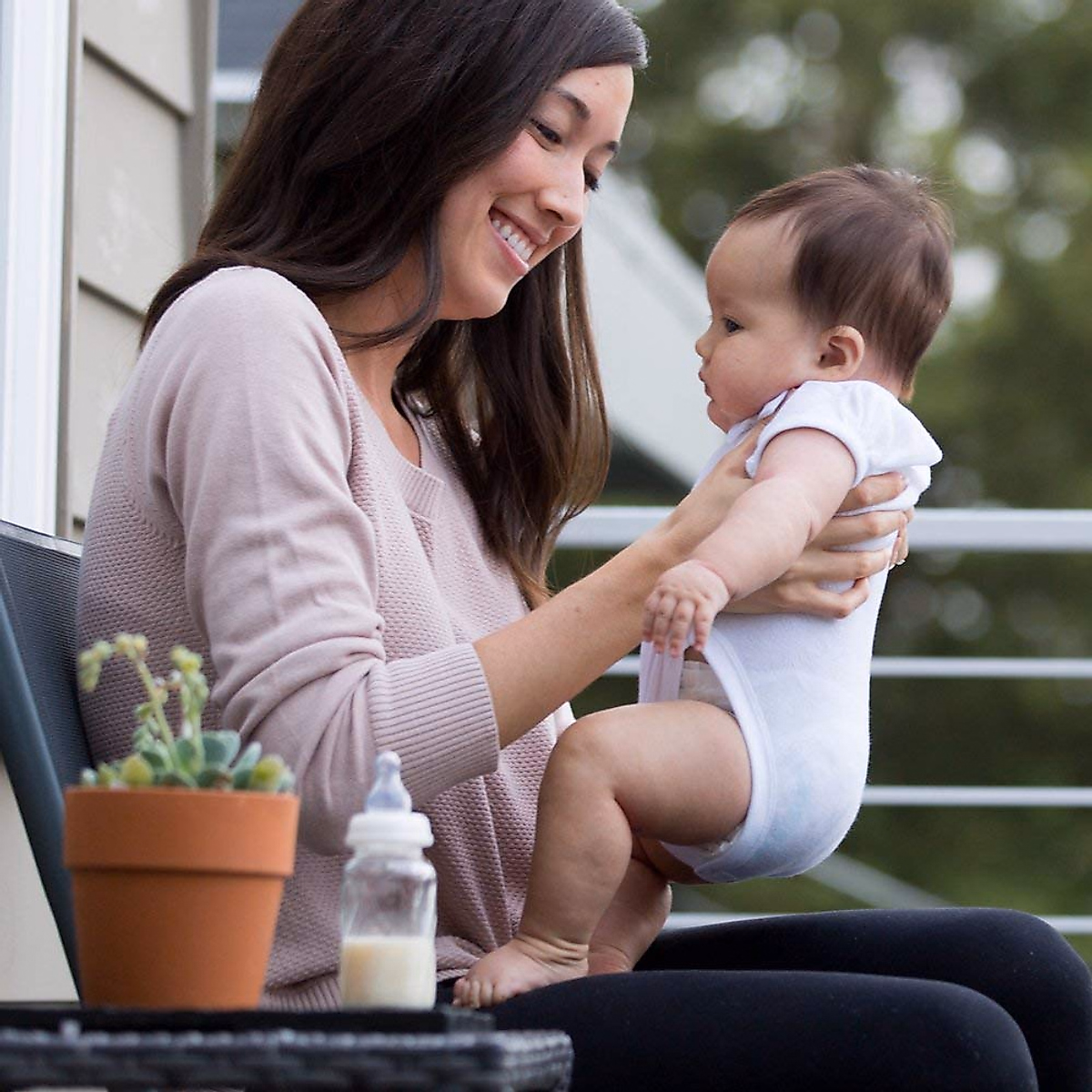 Evenflo Feeding Glass Premium Proflo Vented Plus Bottles for Baby, Infant and Newborn - Helps Reduce Colic - Clear, 8 Ounce (Pack of 6)