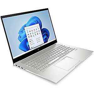 HP Envy 17-cr0013dx Laptop 17.3" FHD Touchscreen, Intel Core i7-1260P, Intel Iris Xe Graphics, 12GB DDR4 RAM, 512GB SSD, Windows 11 Home, Natural Silver (Renewed)