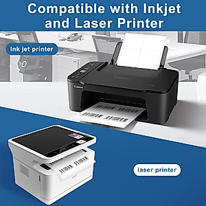 Address Labels, 3-1/3"x4" Shipping Address Labels for Inkjet & Laser Printers, 600 Labels, 100 Sheets, Easy to Peel