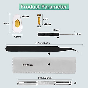 Glasses Repair Golden Screws, Mirror Leg Screws, Nose Holder Screws, Accessories, Maintenance Tools, Repair Screwdriver Sets