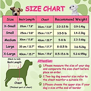 YAODHAOD Pet Dog Sweater Thickening Warm Pup Dogs Clothes Winter Doggie Sweatshirt Soft Pet Cat Sweater Coat for Small Medium Dogs Boy Girl Clothes (X-Large, Christmas)