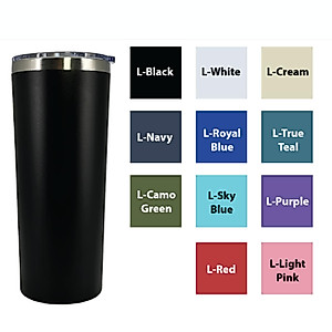 AVITO Personalized Motivational Mountain 22oz Tumbler - Laser Engraved - Vacuum Insulated - Stainless Steel