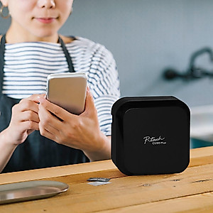 Brother P-touch CUBE Plus PT-P710BT Versatile Label Maker with Bluetooth Wireless Technology