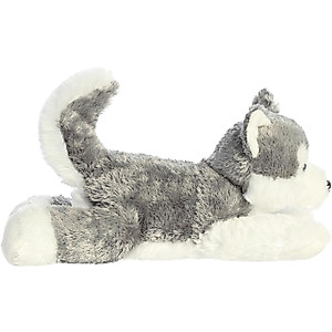 Aurora® Adorable Flopsie™ Shadow™ Stuffed Animal - Playful Ease - Timeless Companions - Gray 12 Inches
