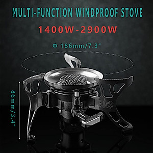 SOLOHIKE Windproof Gas Stove Camping Infrared Heating Burner Outdoor Multi- Function Stove Portable Folding BRS-15