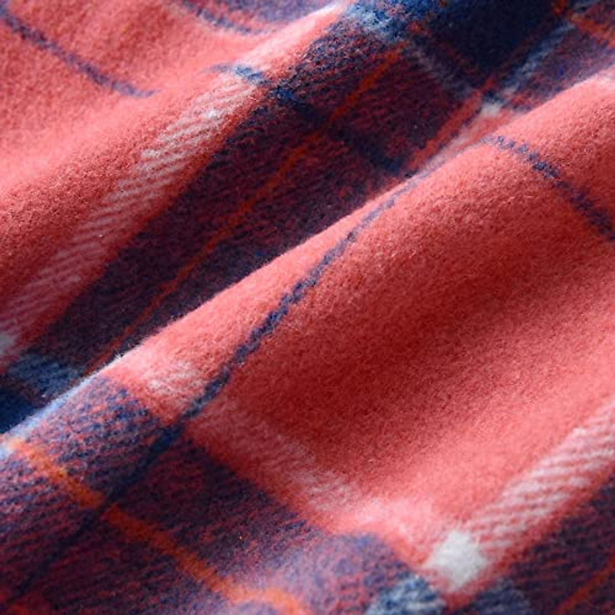 Buy Again My Orders Plaid Shirts for Girls Toddler Baby Boys Girls Flannel Plaid Shirt Long Sleeve Lepel Button Down Back Letters Print Shacket Coat Top