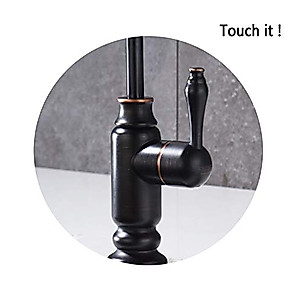 Kmeino (Oil Rubbed Bronze) Water Drinking Faucet 100% Lead-Free Water Filter Faucet Fits Most RO Units or Water Filtration System Stainless Steel Body Sink Water Filtration Faucet Mini Tube