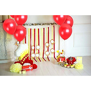 Treasures Gifted Metallic Red Balloons - Pearlized Ruby Red Balloons - Globos Metalicos Rojos, Red Latex Balloons 12 Inch, Globos Rojos Metalicos - Bulk Red Balloons 100 Pack