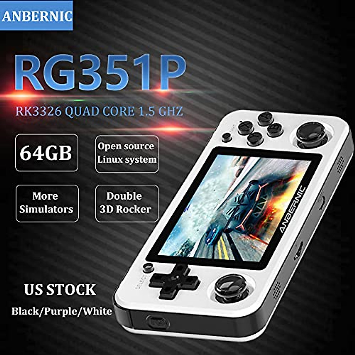 RG351P 2500 game PS1 system handheld game