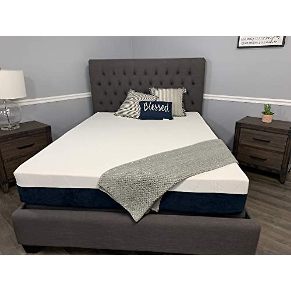 American Mattress Company 10" American Made Graphite Infused Memory Foam Mattress: CertiPUR Certified RV King (72x80)