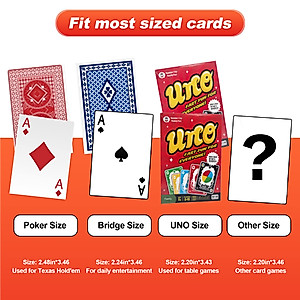 FONBEAR 2 Deck Automatic Card Shuffler - USB & Battery-Operated Electric Shuffler (Playing Card Included) - Great for Home & Tournament Use for Classic Poker & Trading Card Games