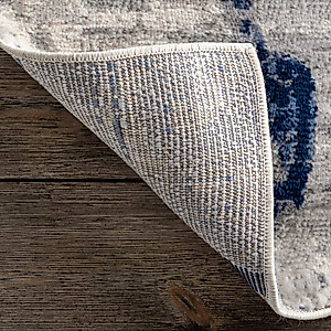 nuLOOM Lailah Abstract Tribal Area Rug , 4' x 6', Silver, Rectangular