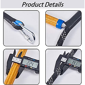 Boat Rope Ladder, 5 Step Heavy Duty 400Lbs Strength Rope Ladder for Inflatable Boat, Fishing Boat, Kayak, Motorboat, Canoeing, Extra Long Portable Marine Boarding Rope Ladder (Black)