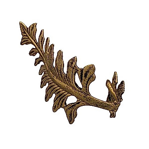 1pcs Leaf Curtain Tieback Holder Tie Backs Bedroom Living Room Curtain Decoration Accessories Holdback Metal Curtain Hook Detachable Shower Curtain (Red, One Size)