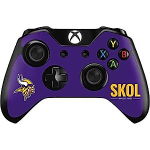 Skinit Decal Gaming Skin Compatible with Xbox One Controller - Officially Licensed NFL Minnesota Vikings Team Motto Design