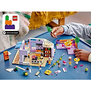 LEGO Friends Heartlake City Community Kitchen 41747 Pretend Building Toy Set, Creative Fun for Boys and Girls Ages 8+, with 3 Mini-Dolls, 1 Micro-Doll, a Pet Cat and Lots of Kitchen Accessories