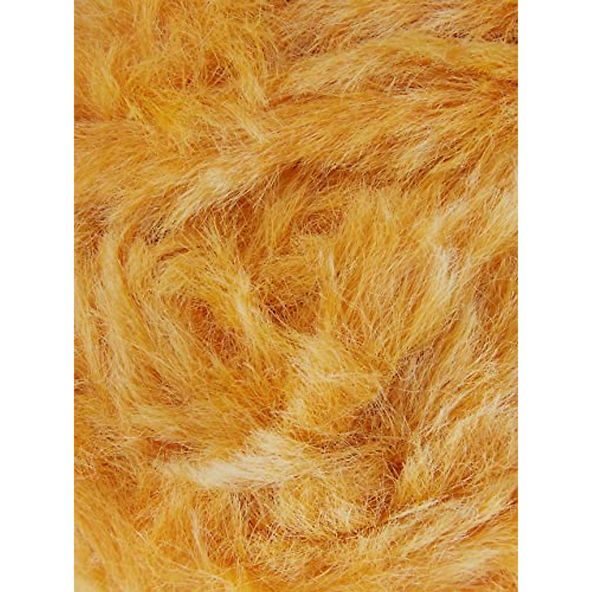 YUYOYE Super Soft Fluffy Fur Yarn for Crochet and Knitting, Faux Fur Thick & Quick Bulky Yarn (700-Ginger)