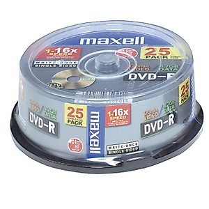 DVD-R 25 Pack Spindle 16x Speed