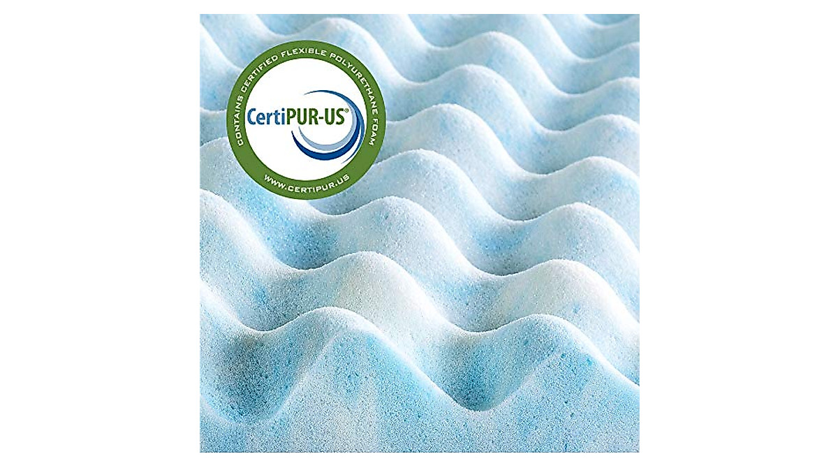 ZINUS Cooling Gel Mattress Topper - 2 Inch Queen, Comfort & Airflow
