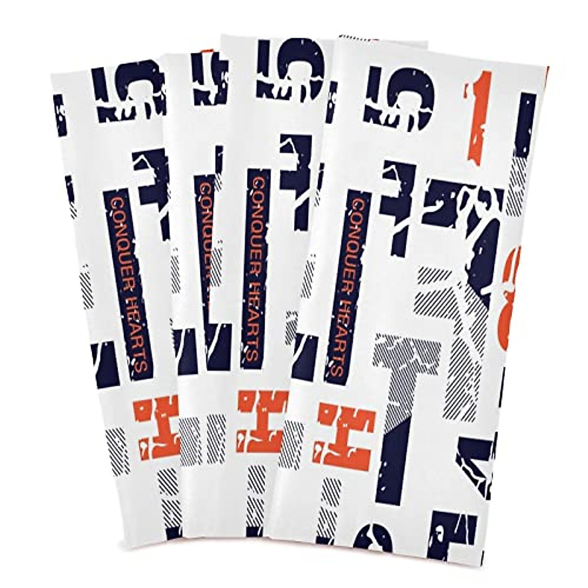 Bulletgxll Kitchen Towels Set of 1 Crackled Frosted Letters Soft Absorbent Dishcloths Reusable Dish Towels Tea Towels Cleaning Cloths for Kitchen Home