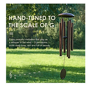 Vanquer Wind Chimes for Outside Deep Tone - 38'' Wind Chimes Outdoor Clearance, Deep Tone Wind Chimes, Windchimes Outdoors, Memorial Wind Chimes, Sympathy Gifts, Garden Patio Yard, Home Décor, Bronze