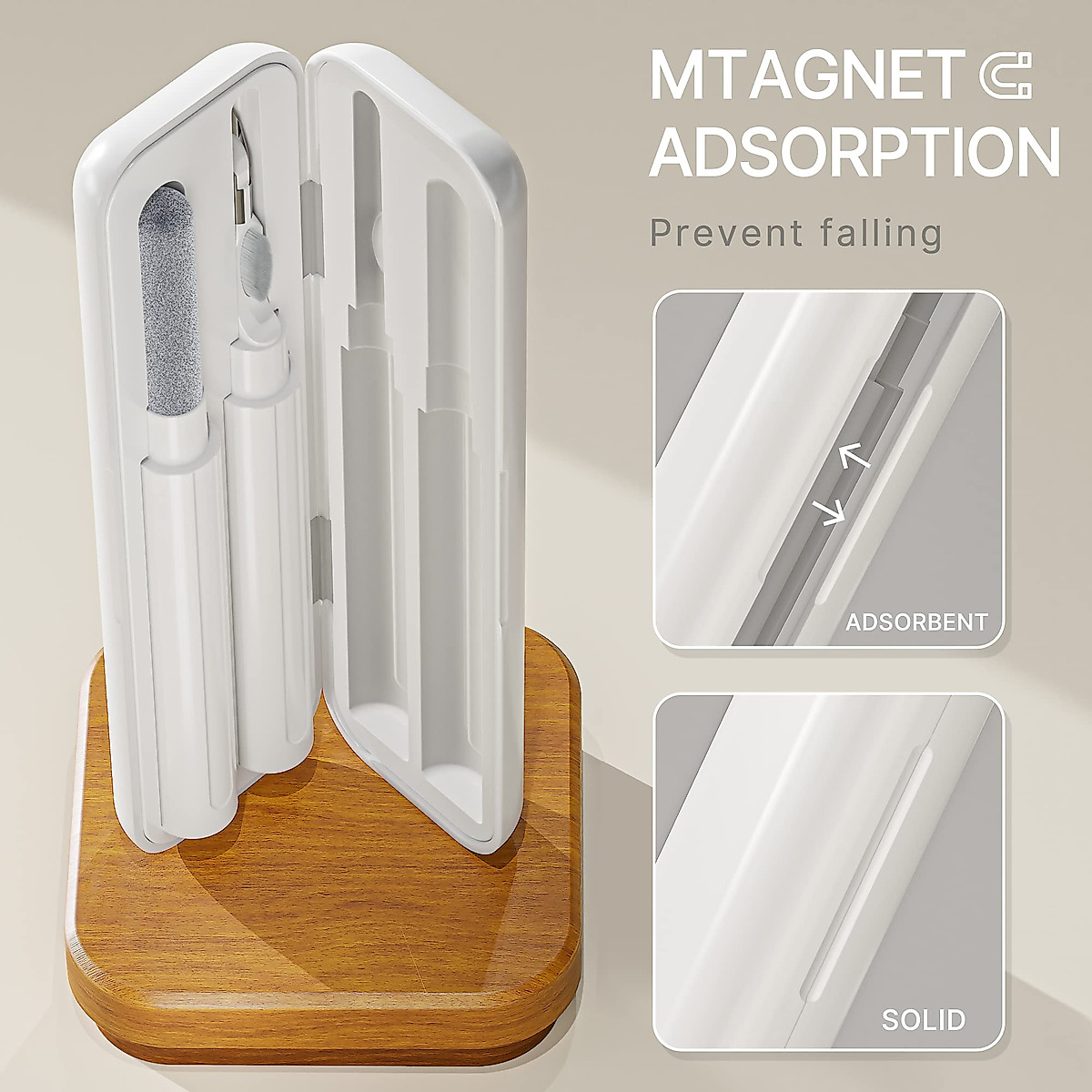 Cleaner Kit for Airpods Pro Chirstmas Gift Cleaning Pen with Soft Brush for Bluetooth Earbuds Case Cleaning Tools for Most Earphones