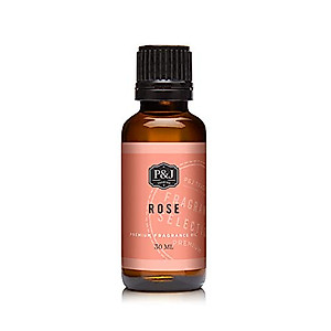 P&J Fragrance Oil | Rose Oil 30ml - Candle Scents for Candle Making, Freshie Scents, Soap Making Supplies, Diffuser Oil Scents