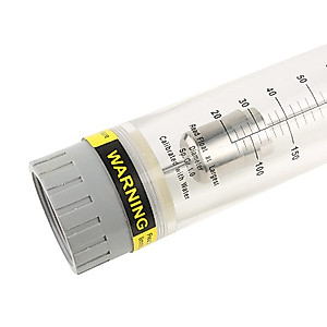 LZM 50G Liquid Flowmeter Piping Tube Type Transparent Acrylic Water Flow Meter with Clear Value Measuring Tools (60-200 GPM)