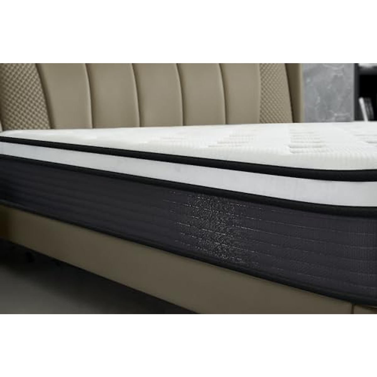 US Pride Furniture Premium 10 Inch Queen Hybrid Mattress, Medium Firmness, Enhanced Lumbar Support, Pillow Top Comfort, and Hypoallergenic Design, Bed in a Box
