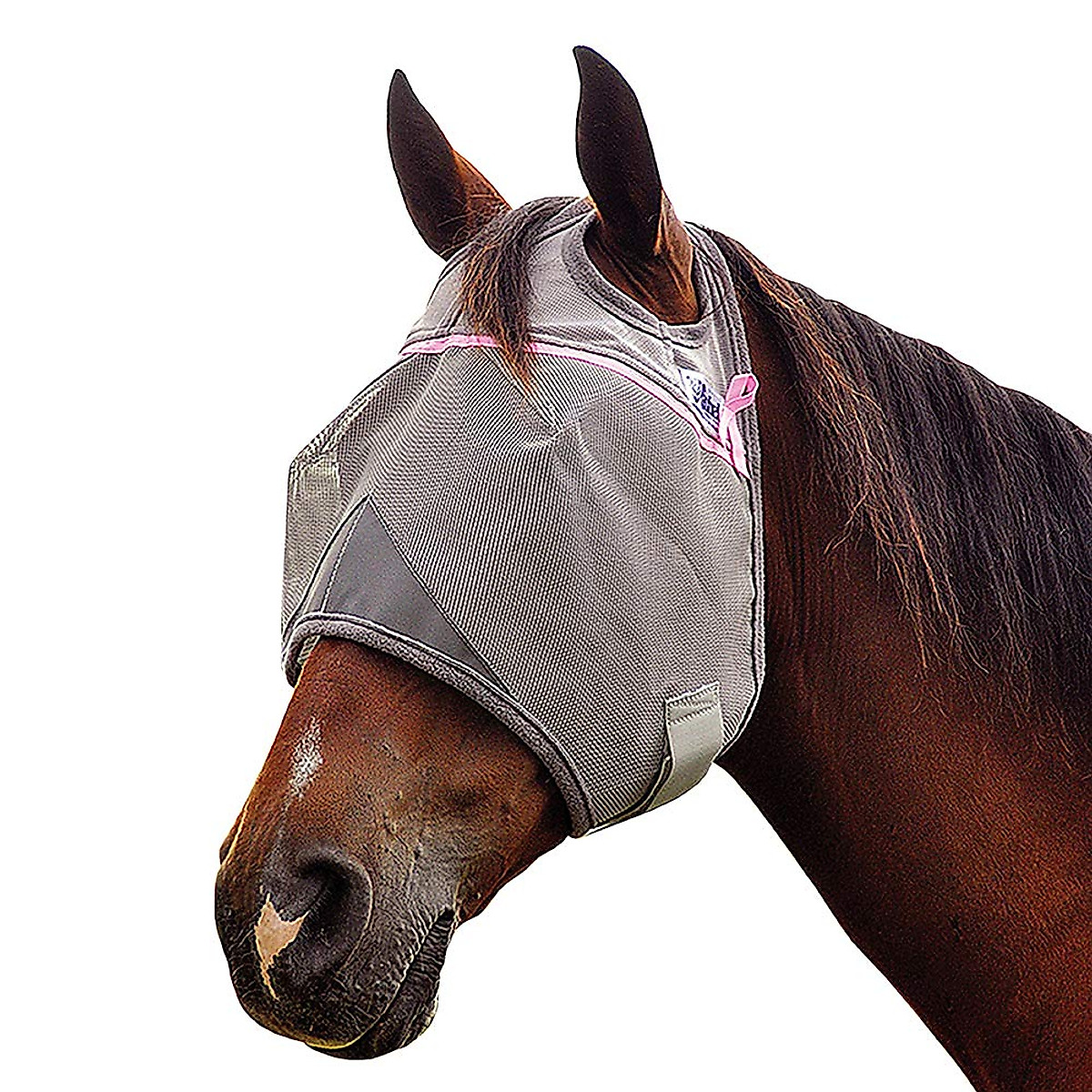 Cashel Crusader Horse Fly Mask for Charity, Pink, Horse
