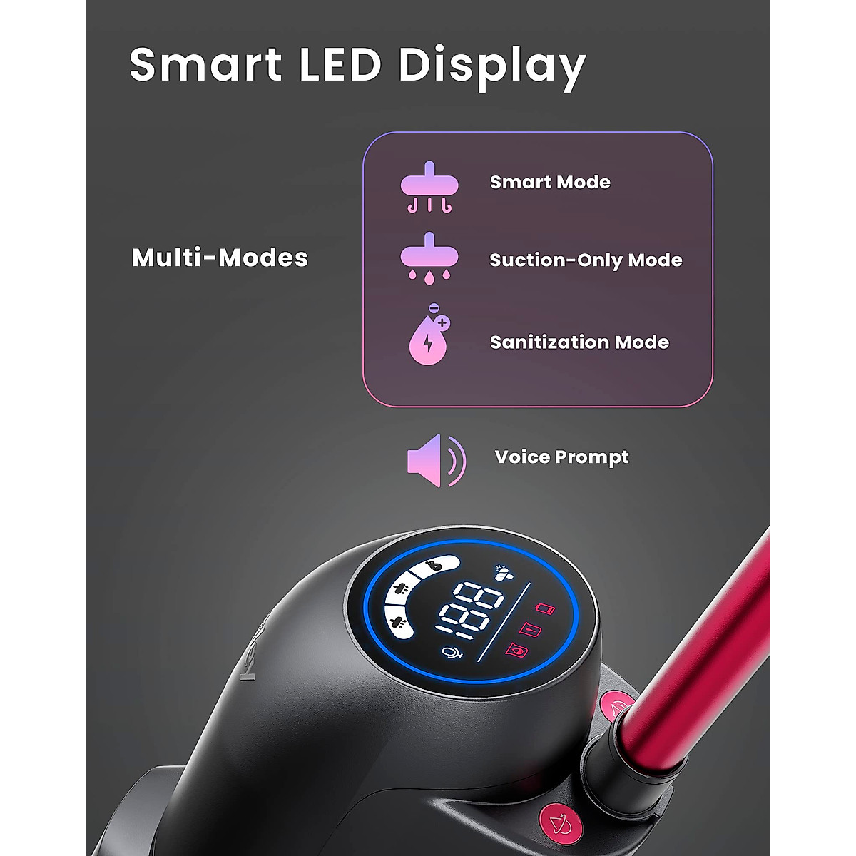 Schenley Wet Dry Vacuum Cleaner - Cordless Vacuum and Mop One-Step Cleaning for Hard Floors with Self-Cleaning and Air Dry, Smart Mess Detection, Enhanced Edge Cleaning, On-Demand Sprayer