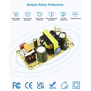 ALITOVE AC to DC Converter 12V 2A 24W Power Supply 110V to 12V Converter AC/DC Adapter with Car Cigarette Lighter Socket 100~240V AC In for Car Shaver MP3/MP4 player Car Dash Cam Bluetooth Transmitter