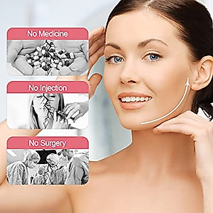 LHYLZY Double Chin Reducer, V Line Lifting Face Slimming Mask Chin Strap for Women, Eliminates Sagging Skin Firming Anti Aging Facial Jawline Shaped Neck Belt