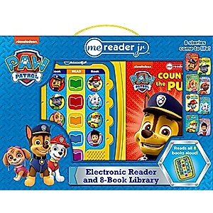 Nickelodeon PAW Patrol Chase, Skye, Marshall, and More! - Electronic Me Reader Jr. 8 Sound Book Library - PI Kids