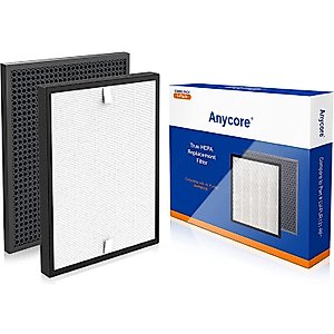 Anycore Compatible for Levoit PUR131 Filter Replacement Compatible with Levoit PUR131, PUR131S and PUR131-RF, 1 True HEPA 1 Activated Carbon Replacement Filters