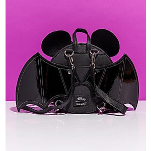 Loungefly X LASR Exclusive Disney Minnie Bat Convertible Mini Backpack - Fashion Cosplay Disneybound Cute Backpack