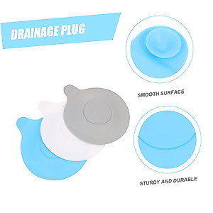 Veemoon 6pcs Anti-leakage Silicone Pad Bath Drain Cover Silicone Tub Stopper Kitchen Sink Strainer Universal Drain Stopper Bath Drain Stopper Pvc Panel Sink Plug Bathtub Plug