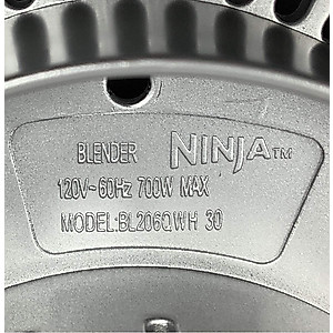 Ninja 700w Motor Base for BL200 BL201 BL203 BL204 BL205 BL206 BL207 BL208 BL209 BL250 Kitchen System Pulse Blender, White