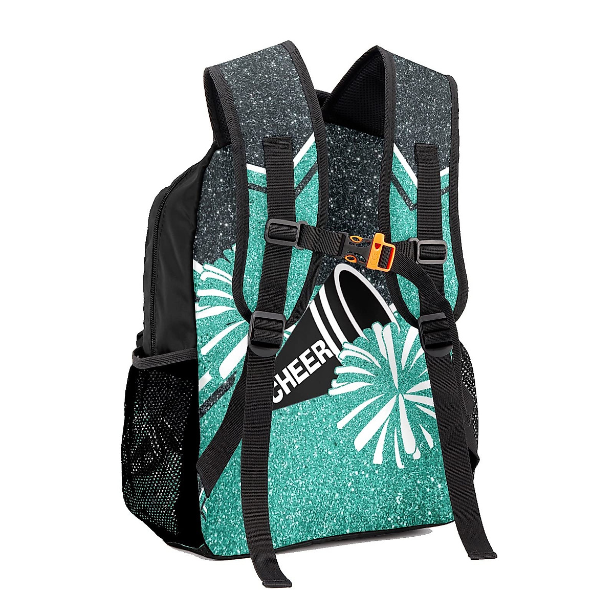 Deven Turquoise Cheerleader Personalized Kids Backpack for Boy/Girl Teen Primary School Daypack Travel Bag Bookbag