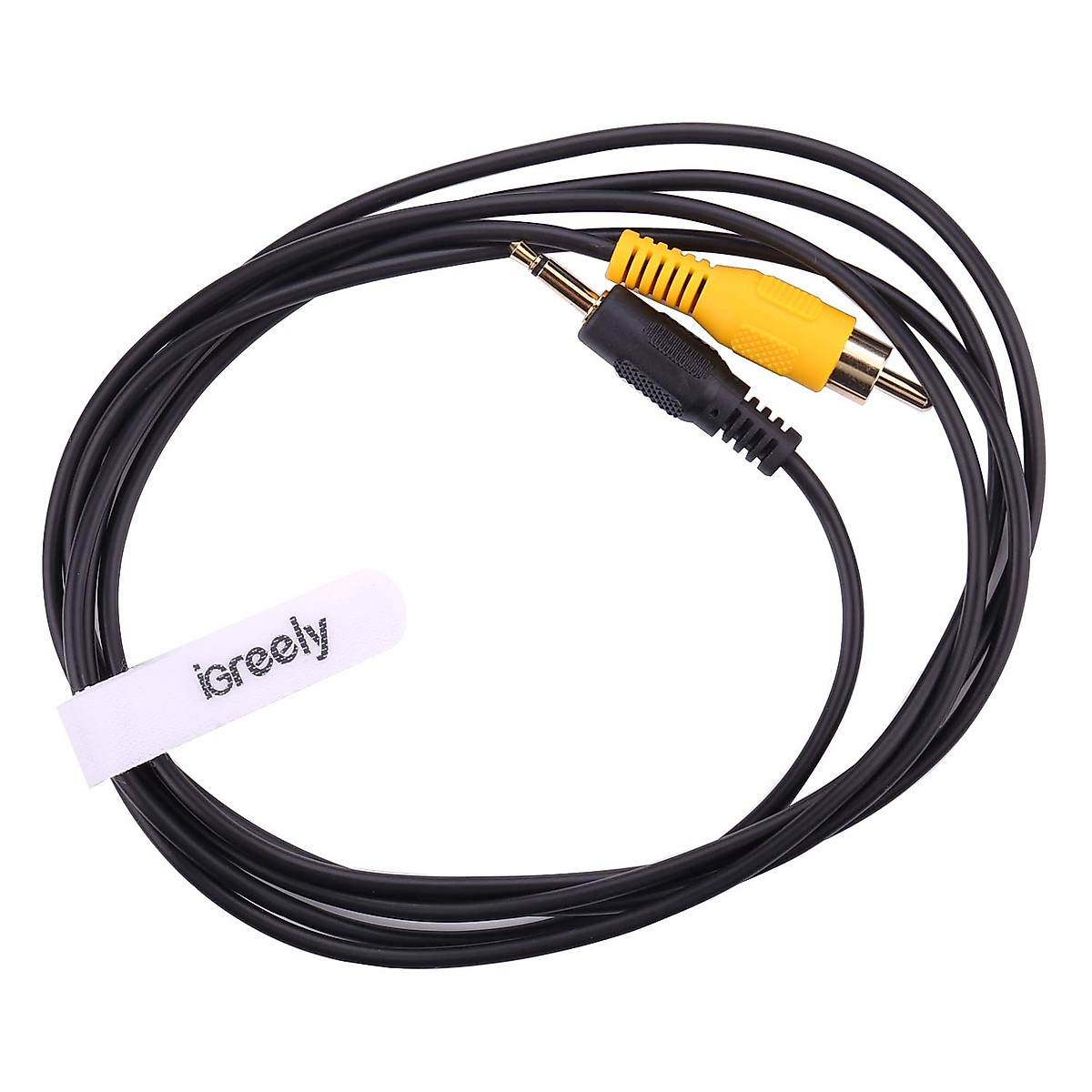 iGreely 3.5mm 1/8 inch Mono Male Plug to RCA Male Jack Audio Cable Cord Gold Plated 1.8m (6Ft) (3.5mm to RCA(1Pack))