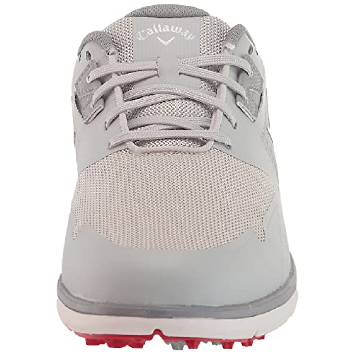 Callaway Men's Oceanside v2 Golf Shoe, Grey/Red, 10.5 Wide