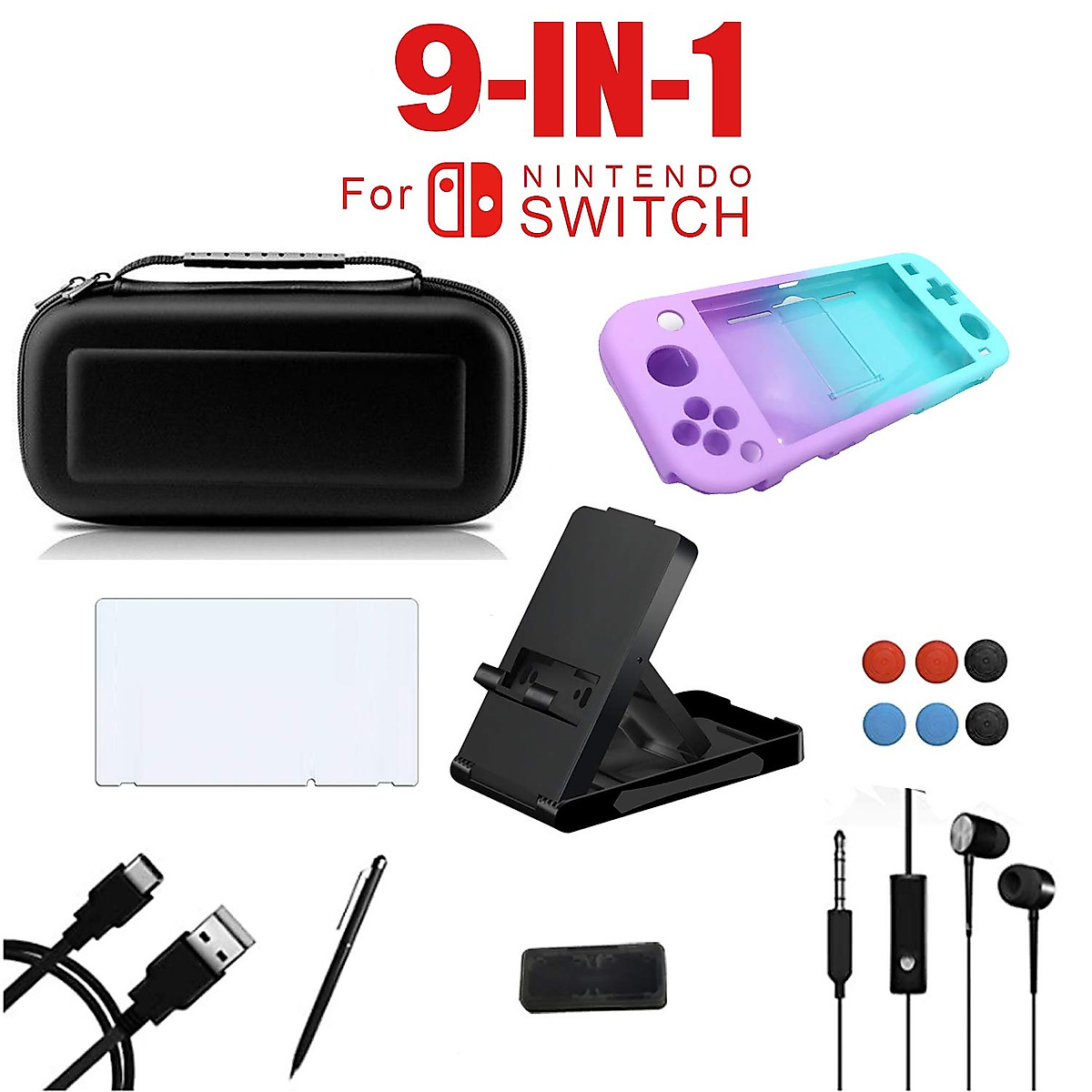 Nintendo Newest Switch Lite - 5.5" Touchscreen Display, Built-in Plus Control Pad, Built-in Speakers, 802.11ac WiFi, Bluetooth 4.1 - Gray