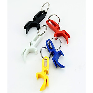 5-PCS box pack shotgun tools beer bottle opener-5color package-beer serving shotgun tools-including stainless steel ring, rugged 66 nylon drinking multi-function accessories