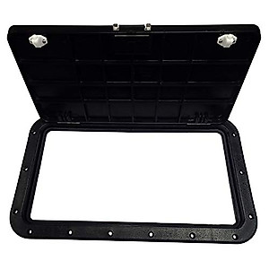 RABUD 10x20 Black Handle Lever Hatch (1020HLB)