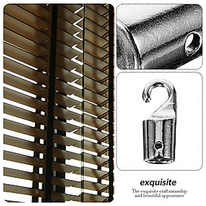 Angoily 4pcs Wand Hook Vertical Blinds Replacement Parts Wand tip Hook for Blinds Blind Parts Blind Hook Replacement Blind Wand Replacements Curtain Hooks for Drapes Connector Metal Mini